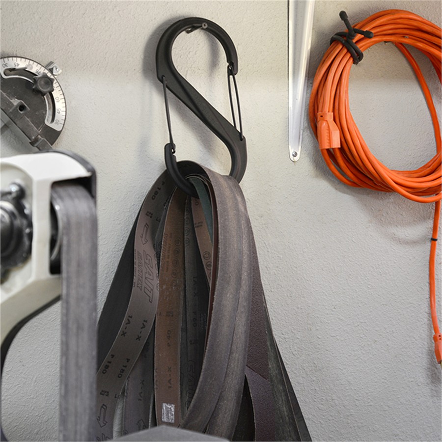 Mousqueton géant de rangement 2 accroches S-BINER 20 cm noir : Norauto.fr