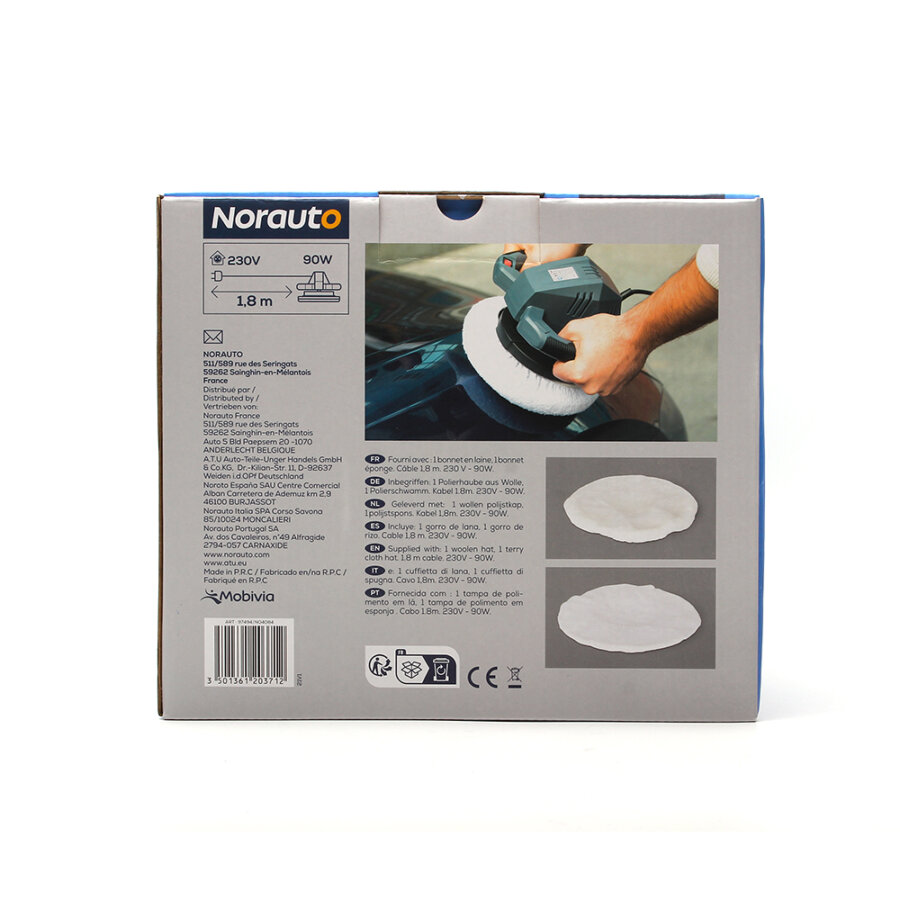 Polisseuse orbitale 230 V 90 W NORAUTO : Norauto.fr
