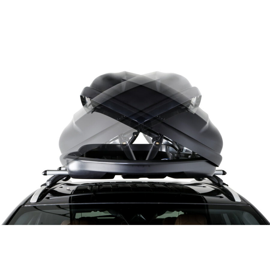 Coffre de toit dual side NORAUTO Bermude 500 noir brillant 524 L ...