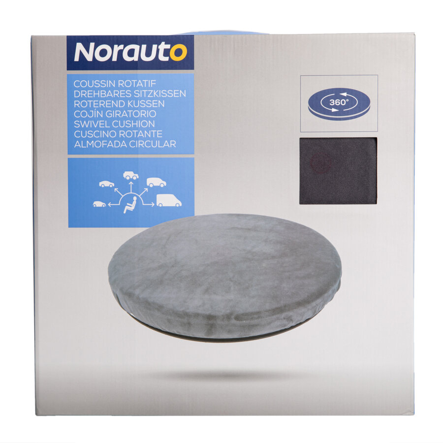Coussin pivotant à mémoire de forme NORAUTO, gris : Norauto.fr