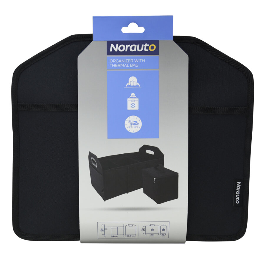 Organisateur de coffre pliable NORAUTO avec couvercle et poche ...