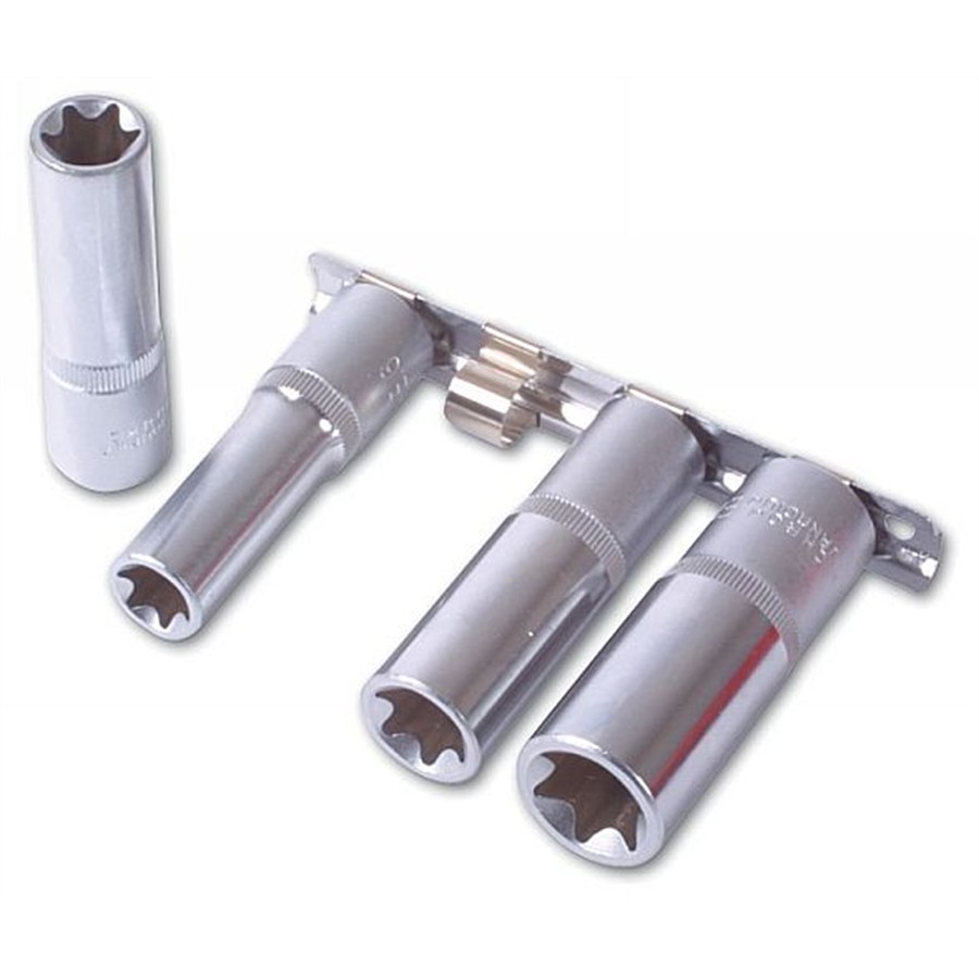 4 douilles longues Torx T16-T24 carré 1/2'' LASER 5302 : Norauto.fr