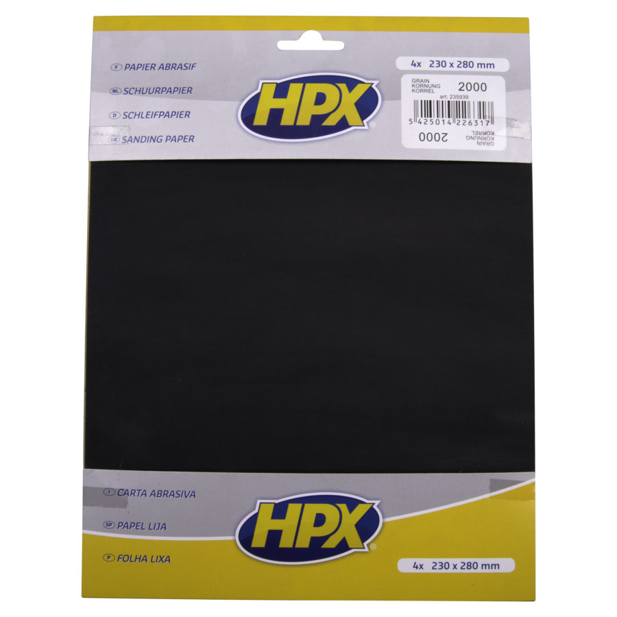 Papier abrasif P2000 HPX 4 feuilles : Norauto.fr