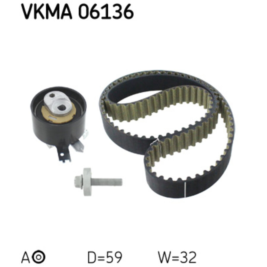 Kit de distribution SKF VKMA 06136 : Norauto.fr
